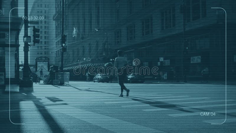 CCTV Road Crossing in the City Stock Footage - Video of cams, legal ...