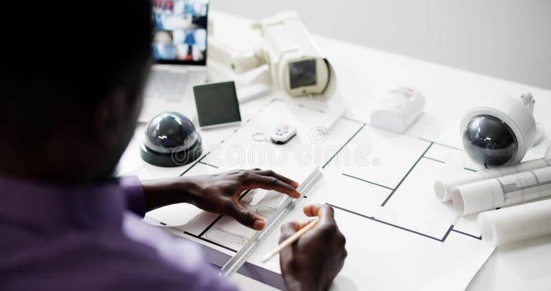 CCTV Security Alarm System Design Stock Image - Image of banner, fire ...