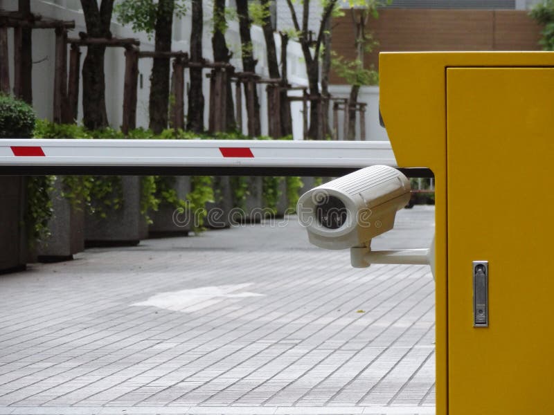 CCTV Security Camera at Automatic Packing Entry Machine Stock Image ...