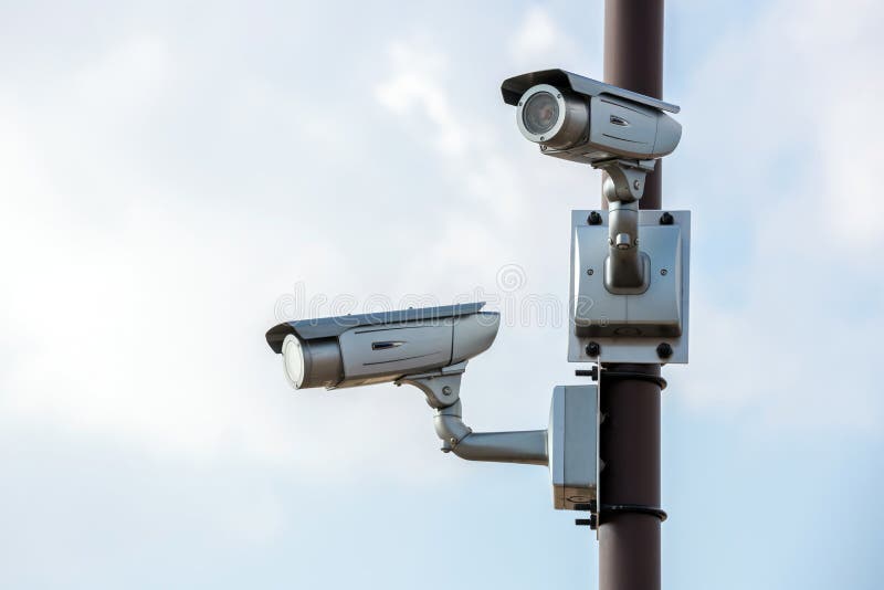 Multiple Security Cameras stock photo. Image of protection - 24723884