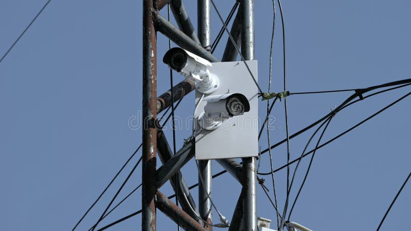 CCTV Security Camera Green Screen Stock Video - Video of hardware ...