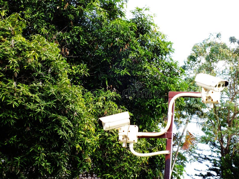 Cctv Security Camera Equipment Outdoor Stock Image - Image of protect ...