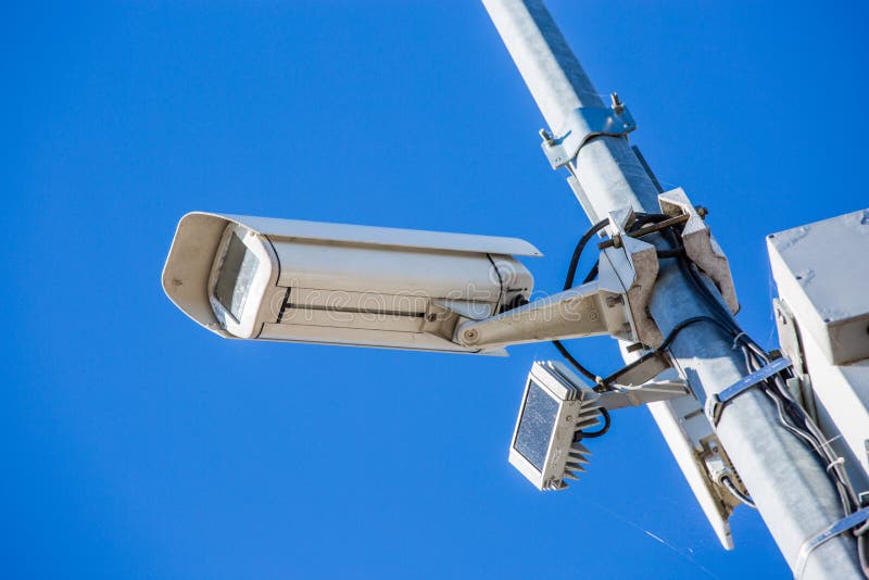 Cctv Security Camera Fixed Pole Metalic Stock Photos - Free & Royalty ...
