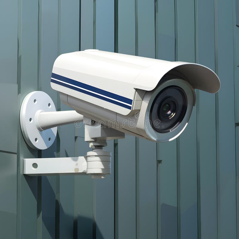 CCTV Security Camera on Gray Background, 3D Rendering, Free Stock ...