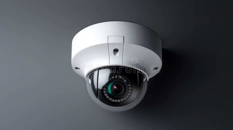 CCTV Security Camera on Gray Background for Safety. AI Generated Stock ... CCTV Security Camera on Gray Background for Safety. AI Generated Stock ...