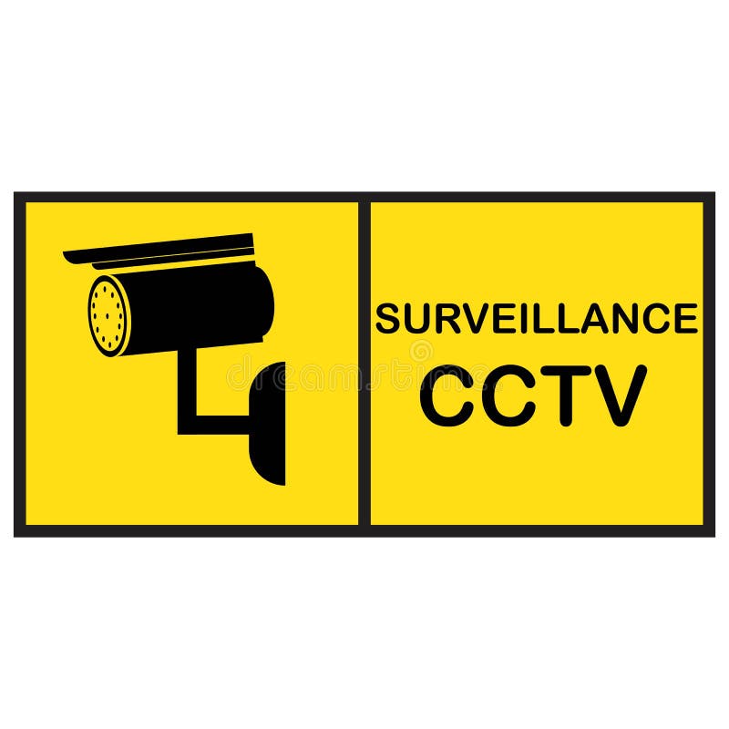 Cctv stock vector. Illustration of sign, zone, security - 163138942