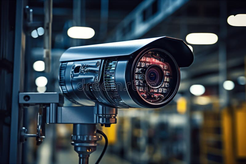 CCTV Security Camera in Industrial Factory, Security Camera or ...