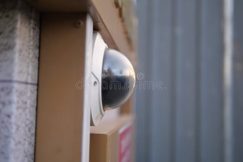 CCTV Security Camera Operating on Atm Booth Stock Image - Image of tilt ...