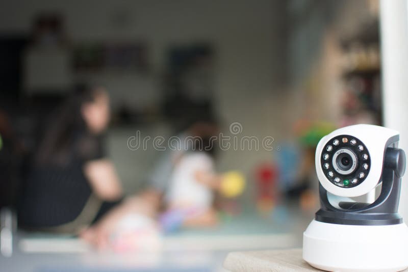 The CCTV Security Camera Operating in Home. Stock Photo - Image of ... The CCTV Security Camera Operating in Home. Stock Photo - Image of ...