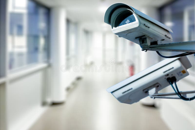 Security Camera In Hospital Stock Photo - Image of security, lens: 75137892
