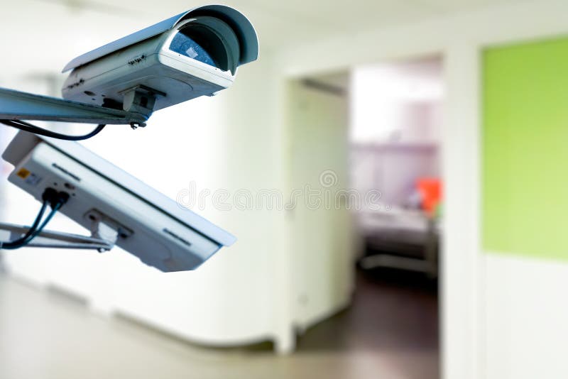 CCTV Security Camera Operating in Hospital Stock Photo - Image of ... CCTV Security Camera Operating in Hospital Stock Photo - Image of ...
