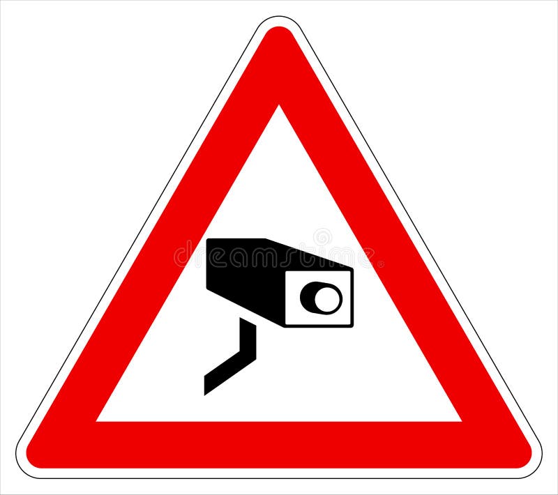 Camera Surveillance Triangle Stock Illustrations – 300 Camera ...