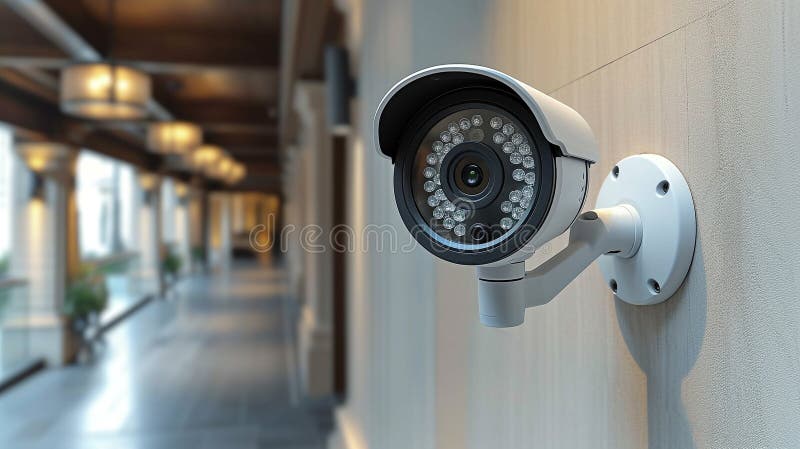 CCTV Security Camera. the Security System Highlights Its Eco-friendly ...