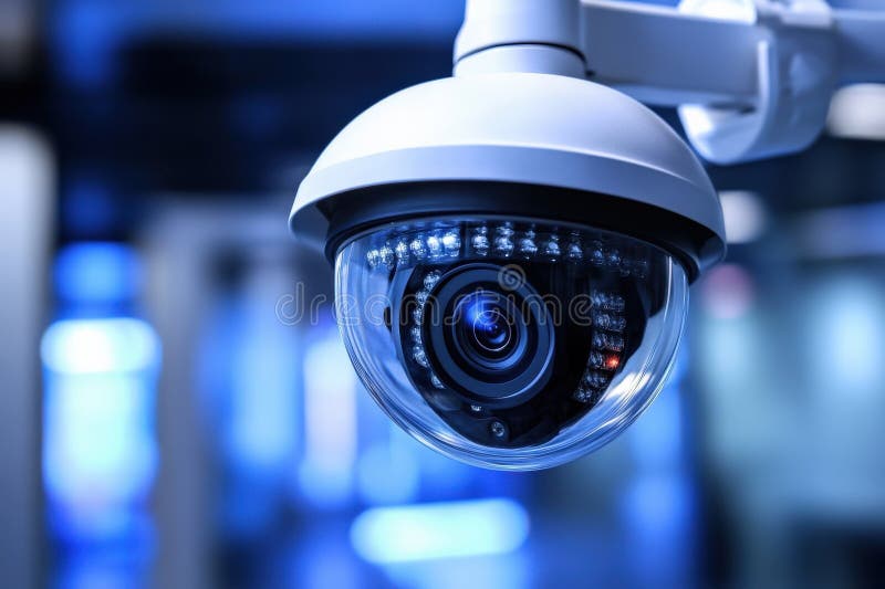 CCTV Security Camera in Surveillance System Stock Illustration ...