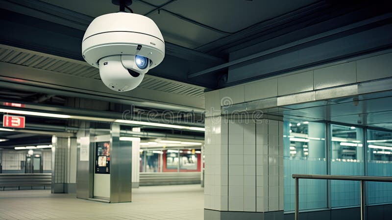 Cctv Security Camera Technology Stock Illustration - Illustration of ...
