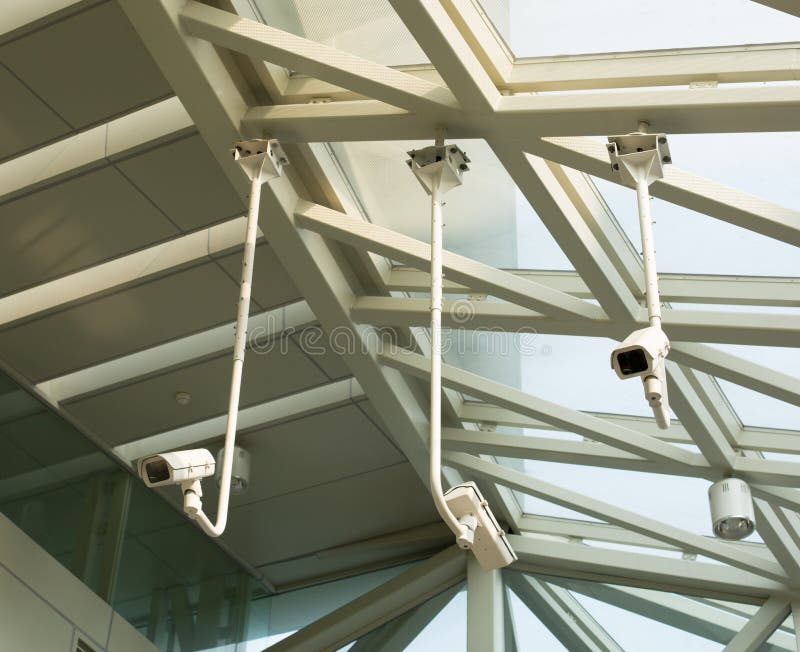 CCTV security camera stock photo. Image of outdoor, property - 71456792
