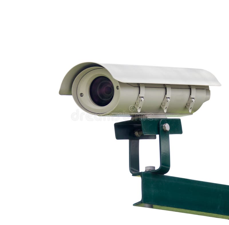 CCTV, Security Camera on White Isolated Background,clipping Path Stock ...