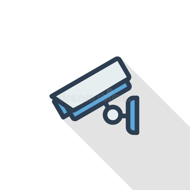 Colorful CCTV Icon Green, Blue, Grey, Light Grey, Brown, Red, Orange ...