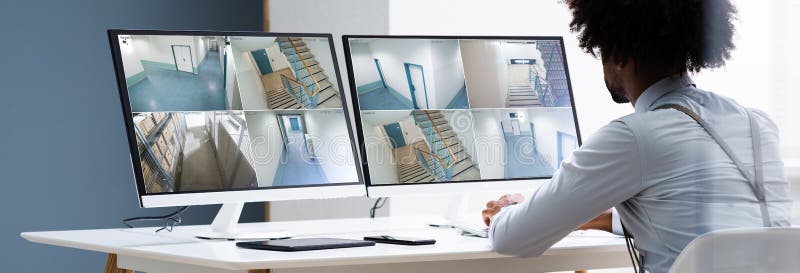 CCTV Security Footage stock image. Image of american - 212482939