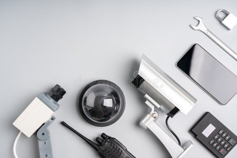 CCTV Security Online Camera with House Plan Stock Image - Image of cctv ...