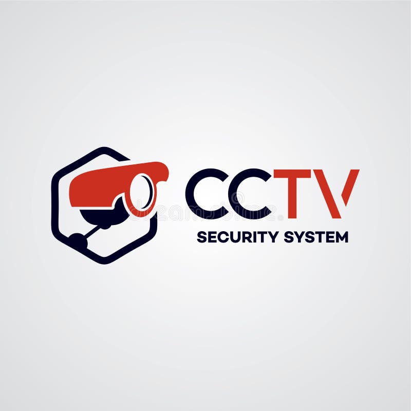 CCTV Security System Logo Design Template Stock Vector - Illustration ...