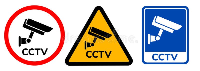 CCTV Sign of Security System Symbol Stock Vector - Illustration of ...