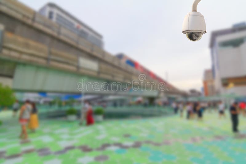 CCTV in Sky Train Terminal Gate Stock Photo - Image of technology ...
