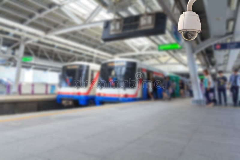 CCTV in Sky Train Terminal Gate Stock Photo - Image of system, cctv ...