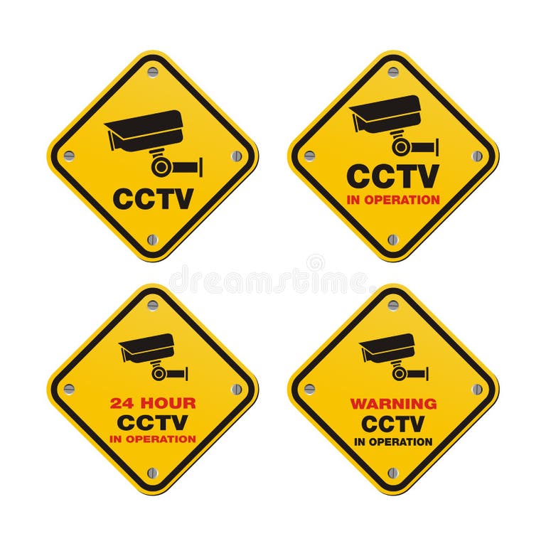 Cctv Signs Stock Illustrations – 906 Cctv Signs Stock Illustrations ...