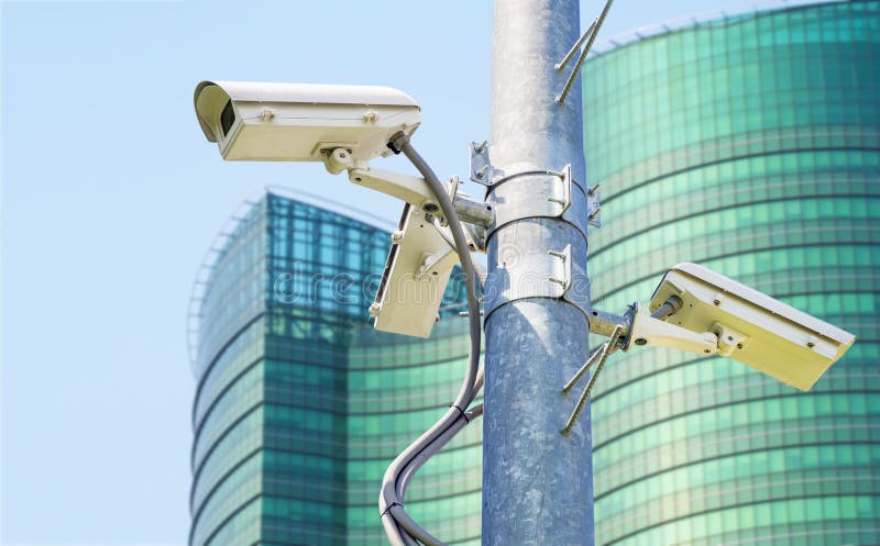 Cctv for Surveilance and Security Stock Image - Image of control, video ...