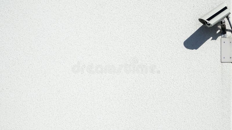 CCTV. Surveillance Camera on Concrete Wall Stock Image - Image of lens ...