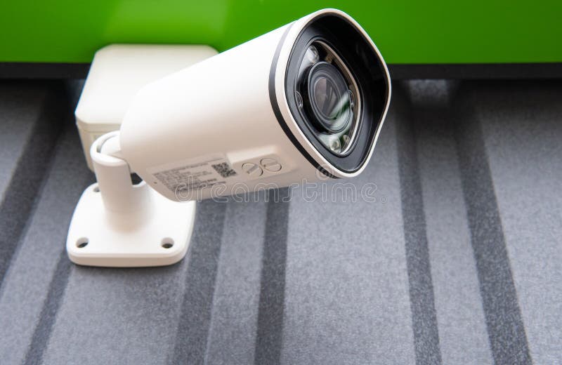 CCTV Surveillance Camera in Factory Area To Control Security System ...