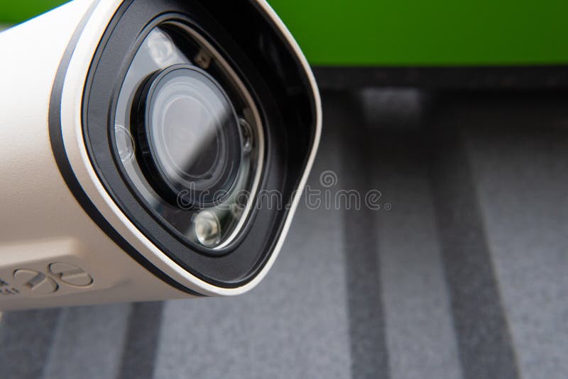 CCTV Surveillance Camera in Factory Area To Control Security System ...