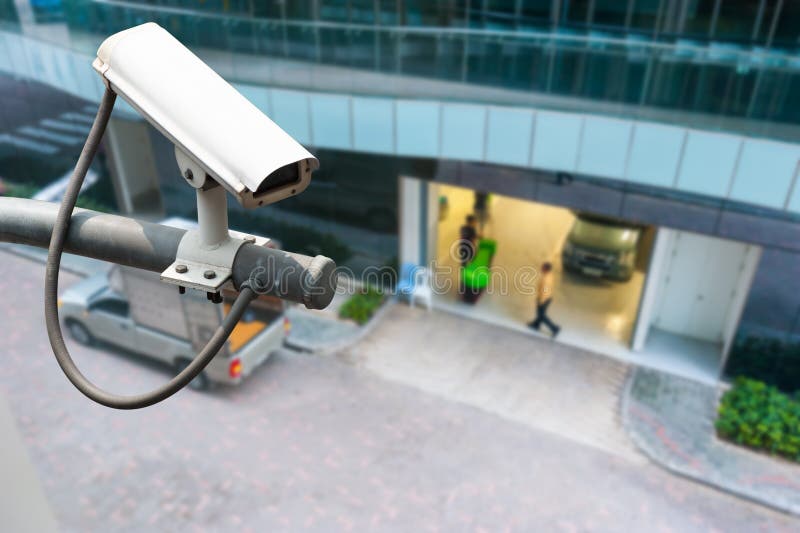 CCTV Or Surveillance Operating Stock Photo - Image of overhead ...