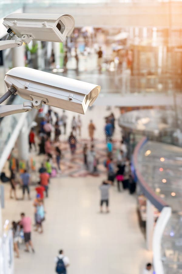 CCTV or Surveillance Camera Recording. Stock Photo - Image of people ...