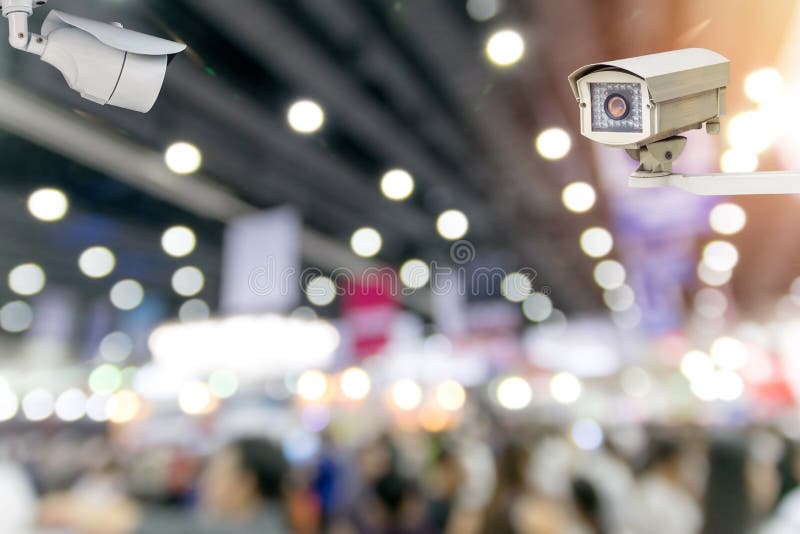 CCTV or Surveillance Camera Inside the Shopping Mall. Stock Photo ...