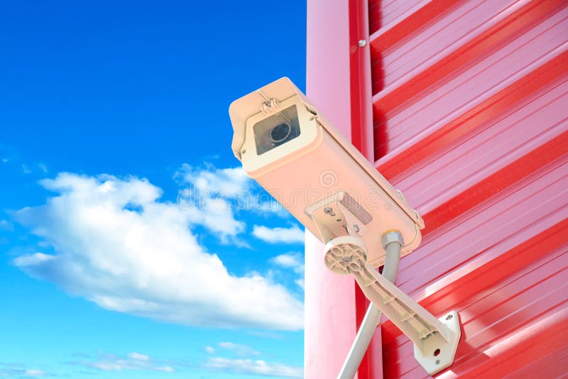 CCTV or Surveillance Camera Stock Photo - Image of precaution, protect ...