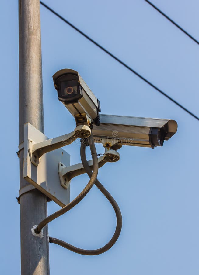 CCTV surveillance camera stock image. Image of defense - 66564167