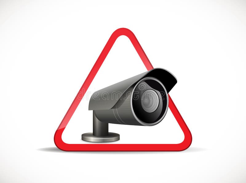 Security Camera Icon Vector. Fixed CCTV Illustration Symbol or Sign ...