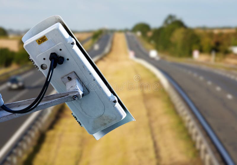 CCTV system on the road stock photo. Image of road, record - 79209758