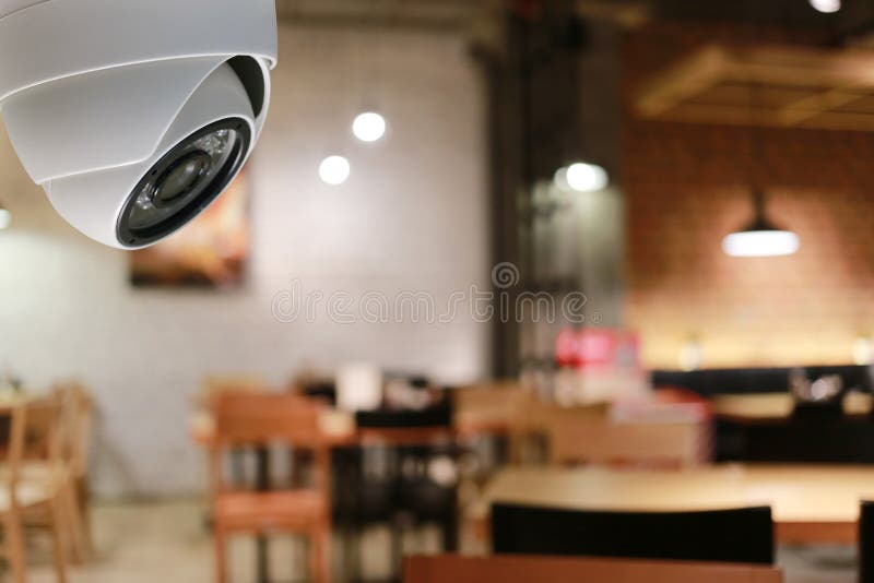 CCTV Tool in Coffee Cafe Equipment for Security Systems Stock Photo ...
