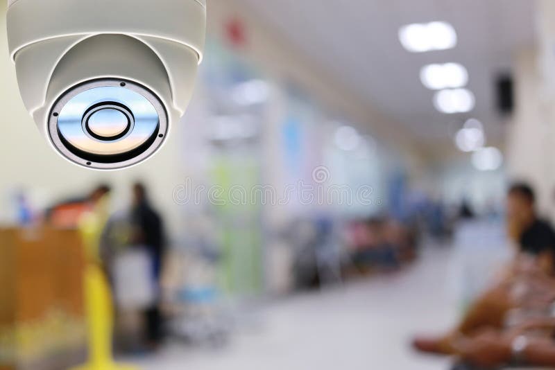 CCTV Tool of Dome Camera in Hospital Stock Image - Image of connect ...