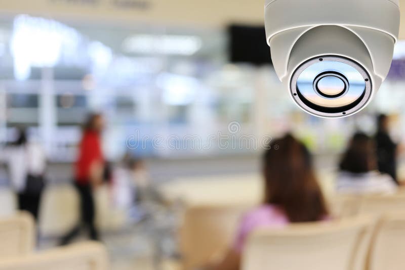 CCTV Tool of Dome Camera in Hospital Stock Image - Image of digital ...