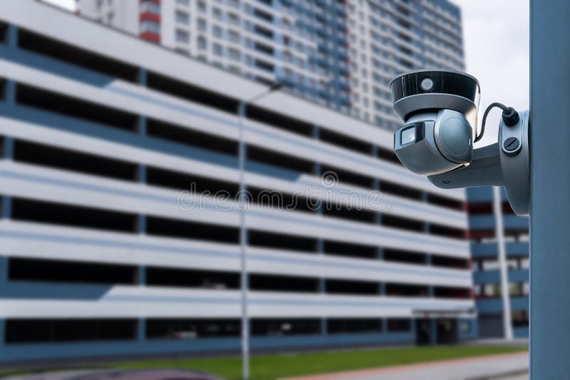 CCTV Tool in Parking Equipment for Security Systems and Have Copy Space ...