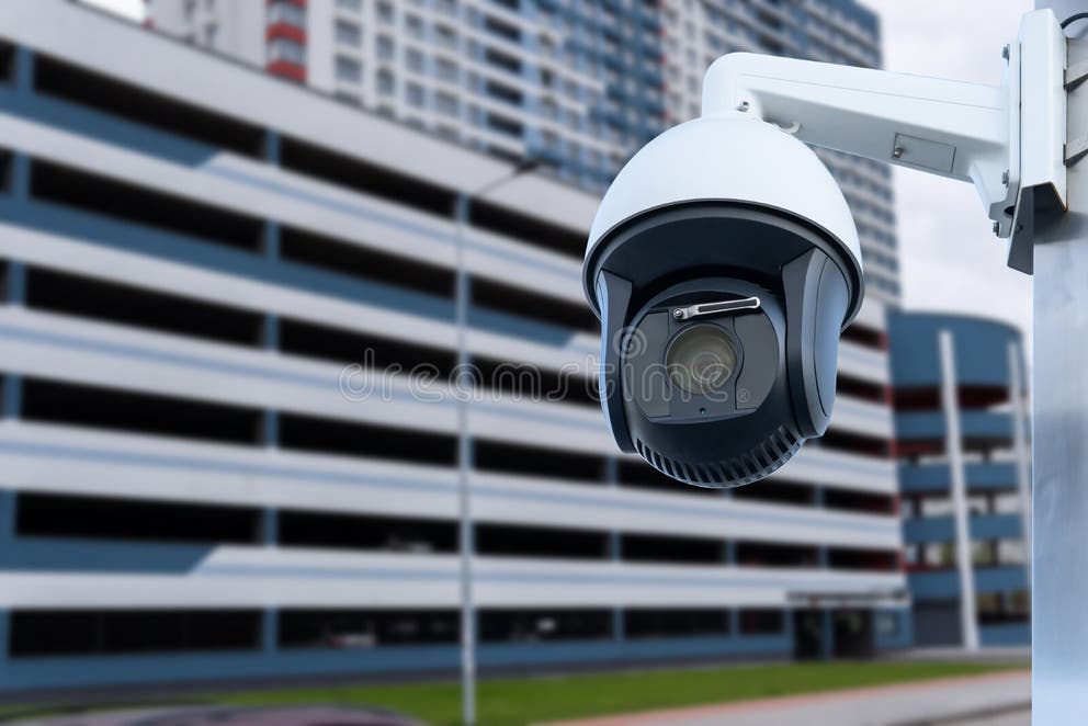 CCTV Tool in Parking Equipment for Security Systems and Have Copy Space ...
