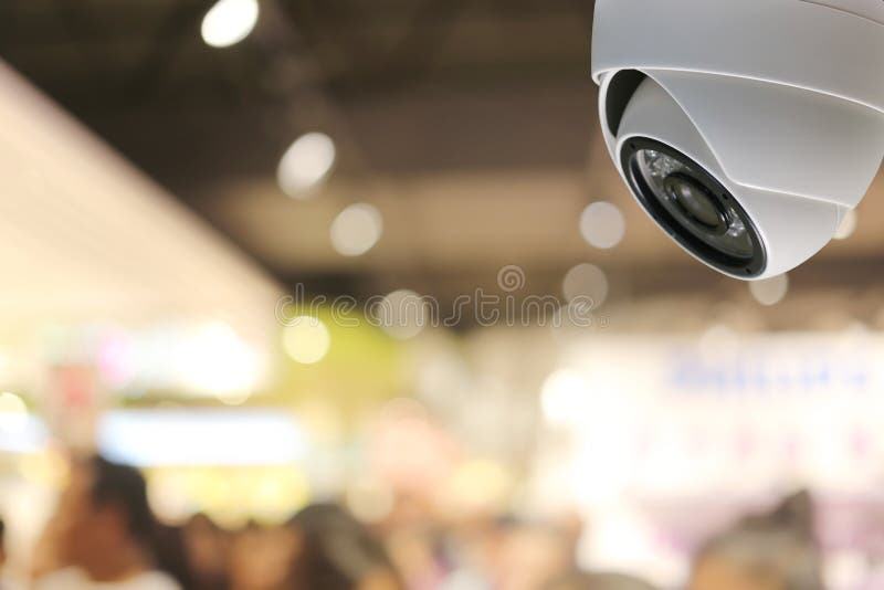 CCTV Tool in Shopping Mall Equipment for Security Systems Stock Photo ...