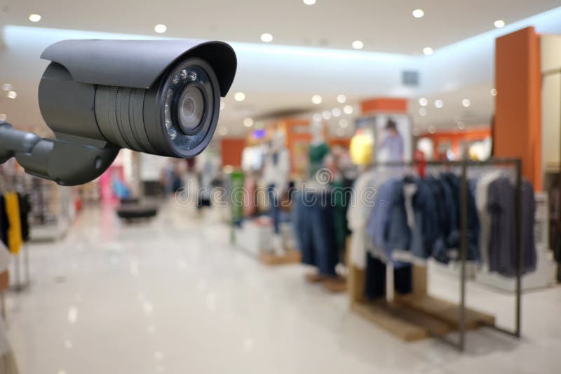 CCTV Tool in Shopping Mall Equipment for Security Systems Stock Photo ...