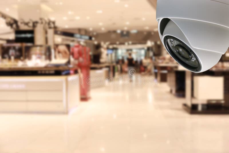 CCTV Tool in Shopping Mall Equipment for Security Systems Stock Photo ...