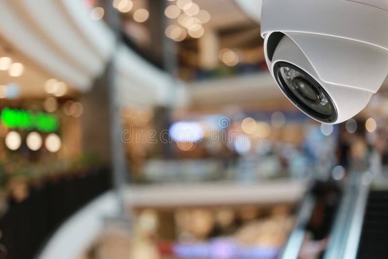 CCTV Tool in Shopping Mall Equipment for Security Systems Stock Photo ...
