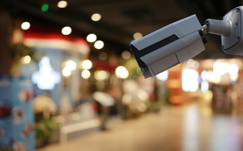 CCTV Tool in Shopping Mall Equipment for Security Systems Stock Photo ...